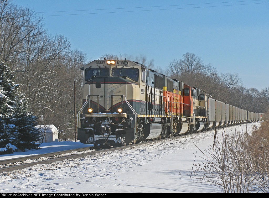 BNSF 9684, CP's River Sub.